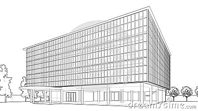 3D Looped Animation of Building Project Stock Footage - Video of layout ...