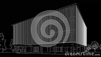 3D Looped Animation of Building Project Stock Video - Video of model ...