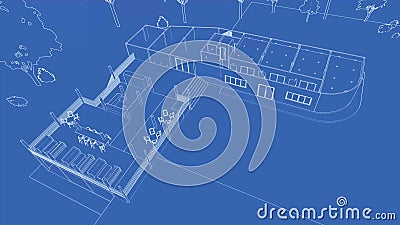 3D Looped Animation of Building Project Stock Video - Video of abstract ...