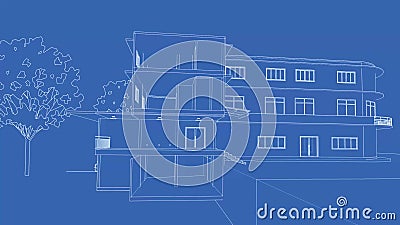 3D Looped Animation of Building Project Stock Footage - Video of looped ...