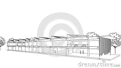 3D Looped Animation of Building Project Stock Video - Video of building ...