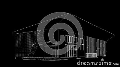 3D Looped Animation of Building Project Stock Video - Video of concept ...