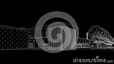 3D Looped Animation of Building Project Stock Footage - Video of ...