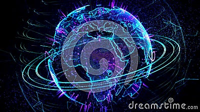 Growing Network Across the World Stock Video - Video of internet, flow ...