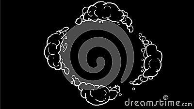 Poof Cloud Puff Drawing 2D Animation Stock Video - Video of graphics ...