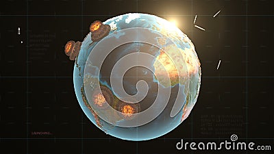 3d Animation of a Nuclear War Stock Video - Video of atomic, explosion ...