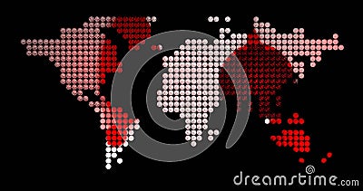 3d Animation Of A Virus Infection On A World Map Stock Footage - Video ...