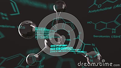 3d Chemical Compound with Data and Structural Formula of Chemical ...
