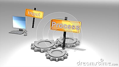 3d Concept Animation of Basic Workflows. Stock Video - Video of output ...