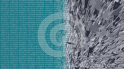 3D Concept of Binary Data Damage after Malware Attack. 4K Seamless Loop Stock Footage - Video of ...