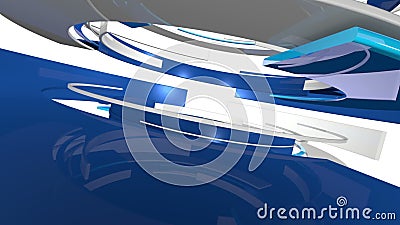 Abstract 3D Curves Animated Background Stock Footage - Video of ...
