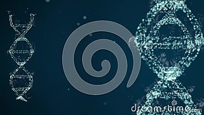 Future Technology and Personal Identification Concept. 3d Dna Molecule ...