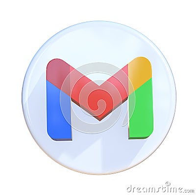 Gmail 3D Social Media Icon Editorial Image | CartoonDealer.com #268489016