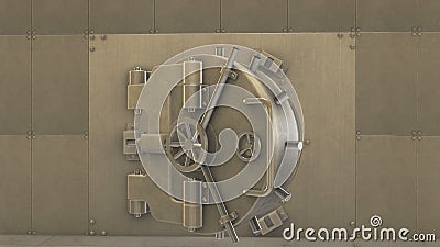 3D Empty Vault Opening stock video. Video of money, finance - 66999909