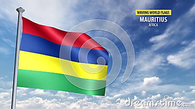 3D Flag Animation of Mauritius Stock Video - Video of world, banner ...