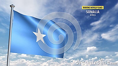 3D Flag Animation of Somalia Stock Video - Video of footage, waving ...
