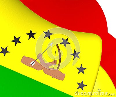 3D Flag Of Guna Yala District. Stock Photo | CartoonDealer.com #213191904