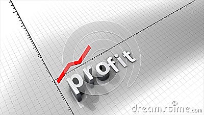 Growing Profit Chart Graphic Animation. Stock Footage - Video of ...
