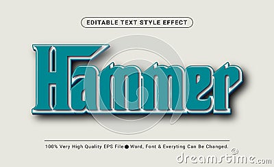 3D Hammer Text Effect, Editable Text Effect, Editable Font Effect ...