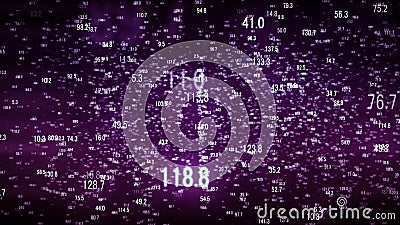 Hud numbers animation stock video. Video of code, intelligence - 138066605