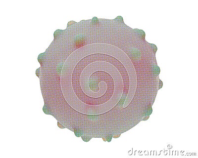 3d Human Cell. Pixelized Computer Generated Image. Royalty-Free Stock ...