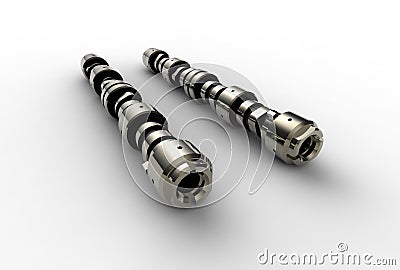 3d Illustration Cam Shafts | CartoonDealer.com #82912678