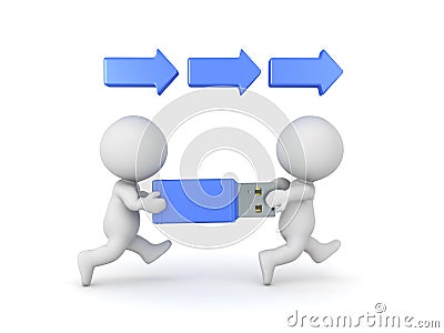 3D Illustration Depicting The Concept Of Fast Data Transfer Royalty ...