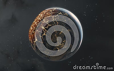 3D Illustration Of Earth Exploding Royalty-Free Cartoon | CartoonDealer ...