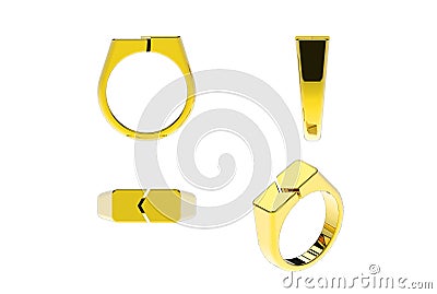 3D Illustration Of Signet Ring | CartoonDealer.com #197298093