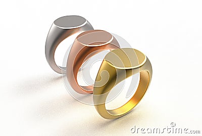 3D Illustration Of Signet Ring | CartoonDealer.com #124443310