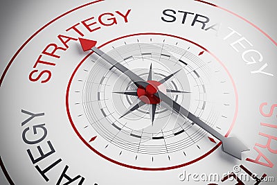 3d Illustration Strategy Compass Stock Photo - Image: 69133635