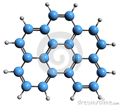 3D Image Of Benzo Perylene Skeletal Formula Royalty-Free Stock ...