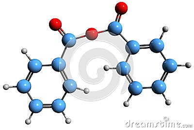 3D Image Of Benzoic Anhydride Skeletal Formula Royalty-Free Stock ...