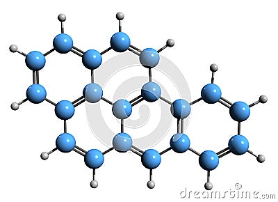 3D Image Of Benzopyrene Skeletal Formula Royalty-Free Stock Photo ...