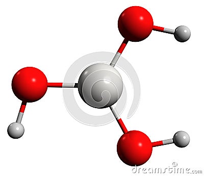 3D Image Of Boric Acid Skeletal Formula Royalty-Free Stock Photo ...