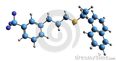 3D Image Of Cinacalcet Skeletal Formula Stock Photo | CartoonDealer.com ...