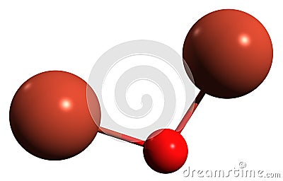 3D Image Of Copper I Oxide Skeletal Formula Stock Photo | CartoonDealer ...