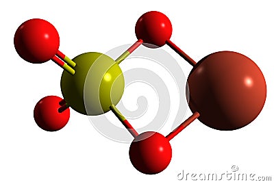 3D Image Of Copper II Sulfate Skeletal Formula Royalty-Free Stock Photo ...