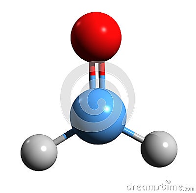 3D Image Of Formaldehyde Skeletal Formula | CartoonDealer.com #277255837