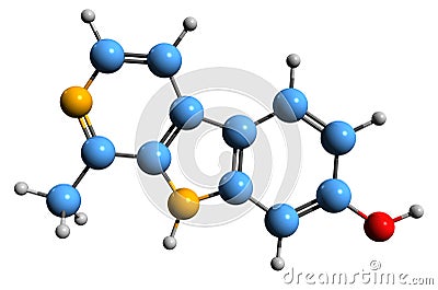 3D Image Of Harmol Skeletal Formula Royalty-Free Stock Photo ...