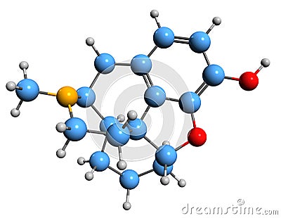 3D Image Of Levorphanol Skeletal Formula Royalty-Free Stock Photo ...
