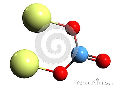 3D Image Of Lithium Carbonate Skeletal Formula | CartoonDealer.com ...