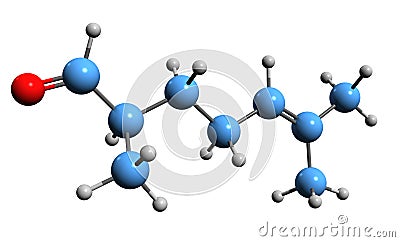 3D Image Of Melonal Skeletal Formula | CartoonDealer.com #276331093