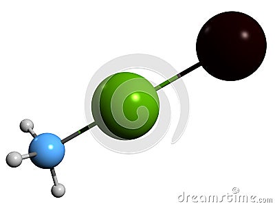 3D Image Of Methylmagnesium Iodide Skeletal Formula Stock Photo ...