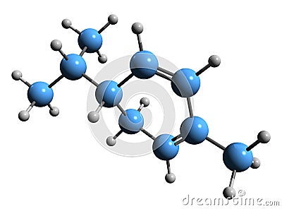 3D Image Of A-Phellandrene Skeletal Formula Royalty-Free Stock ...