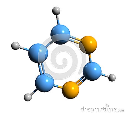 3D Image Of Pyrimidine Skeletal Formula | CartoonDealer.com #277255789