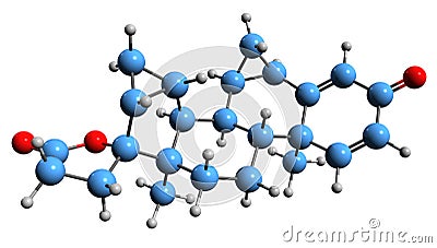 3D Image Of Spirorenone Skeletal Formula Royalty-Free Stock Photography ...