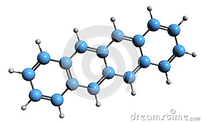 3D Image Of Tetracene Skeletal Formula Stock Photography ...
