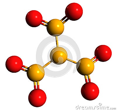 3D Image Of Trinitramide Skeletal Formula Stock Photo | CartoonDealer ...