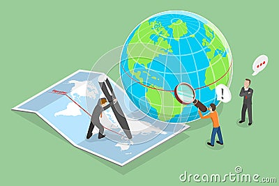 3D Isometric Flat Vector Conceptual Illustration Of Earths Equator ...